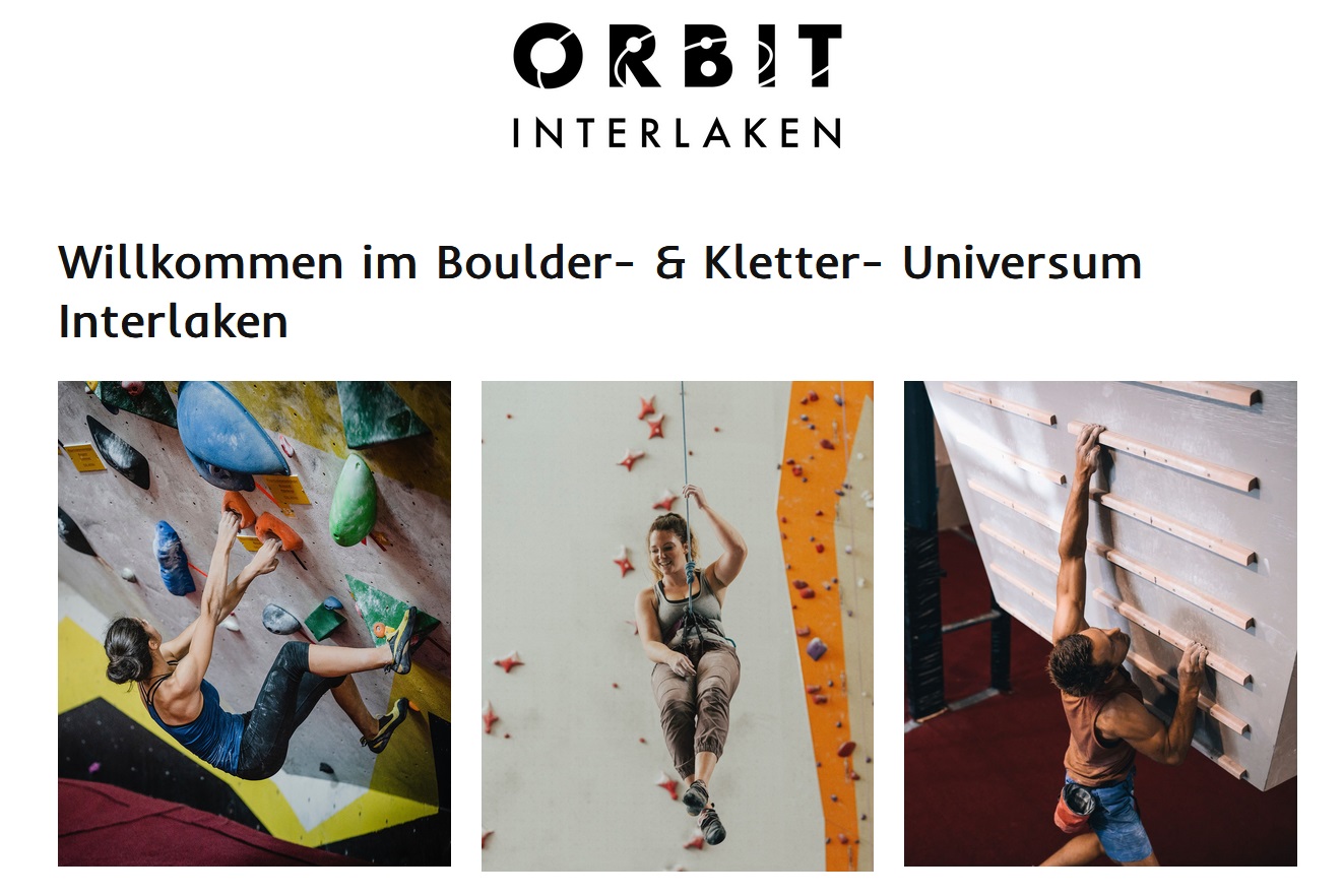 Orbit Interlaken & Pända Freestyle: Climbing, Bouldering, Trampoline ...